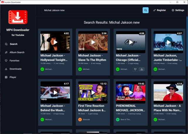MP4 Downloader pro videa z YouTube